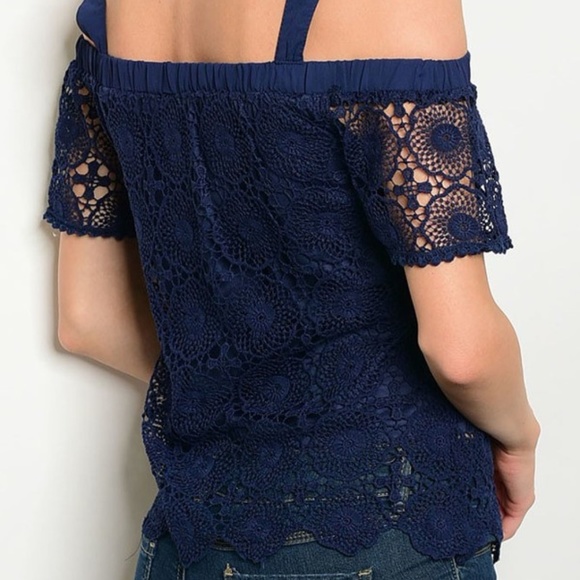 Tops | Off The Shoulder Lace Top | Poshmark